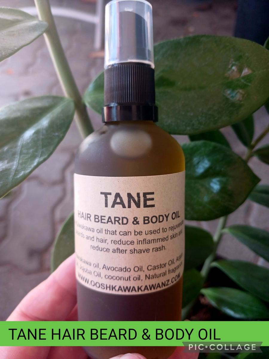 Táne Hair Beard & Body Oil – Oosh Kawakawa NZ